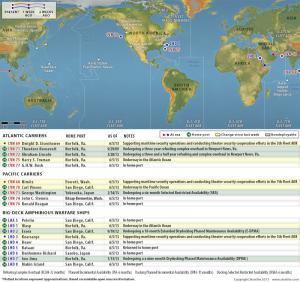 Stratfor Map: Tracking U.S. Naval Power